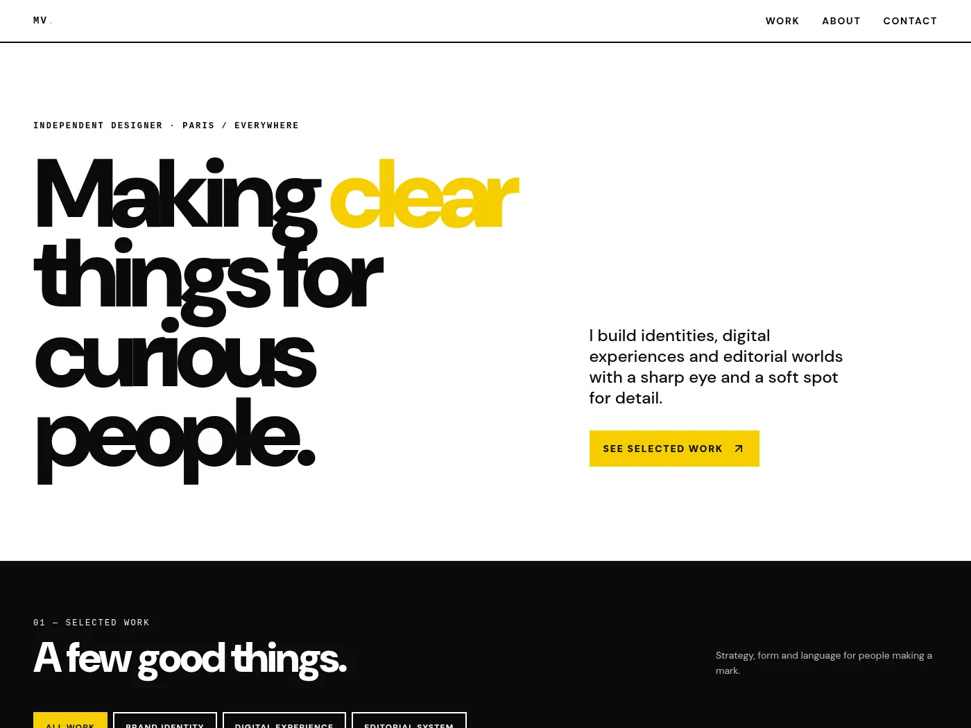 Minimalist Portfolio Showcase