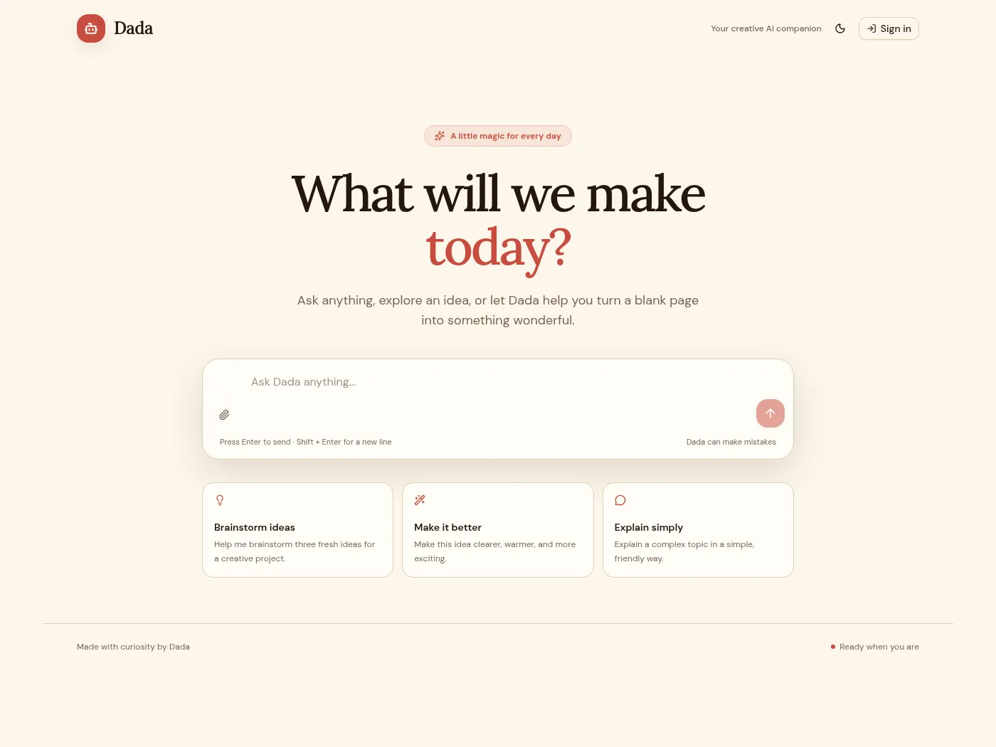 Dada AI App
