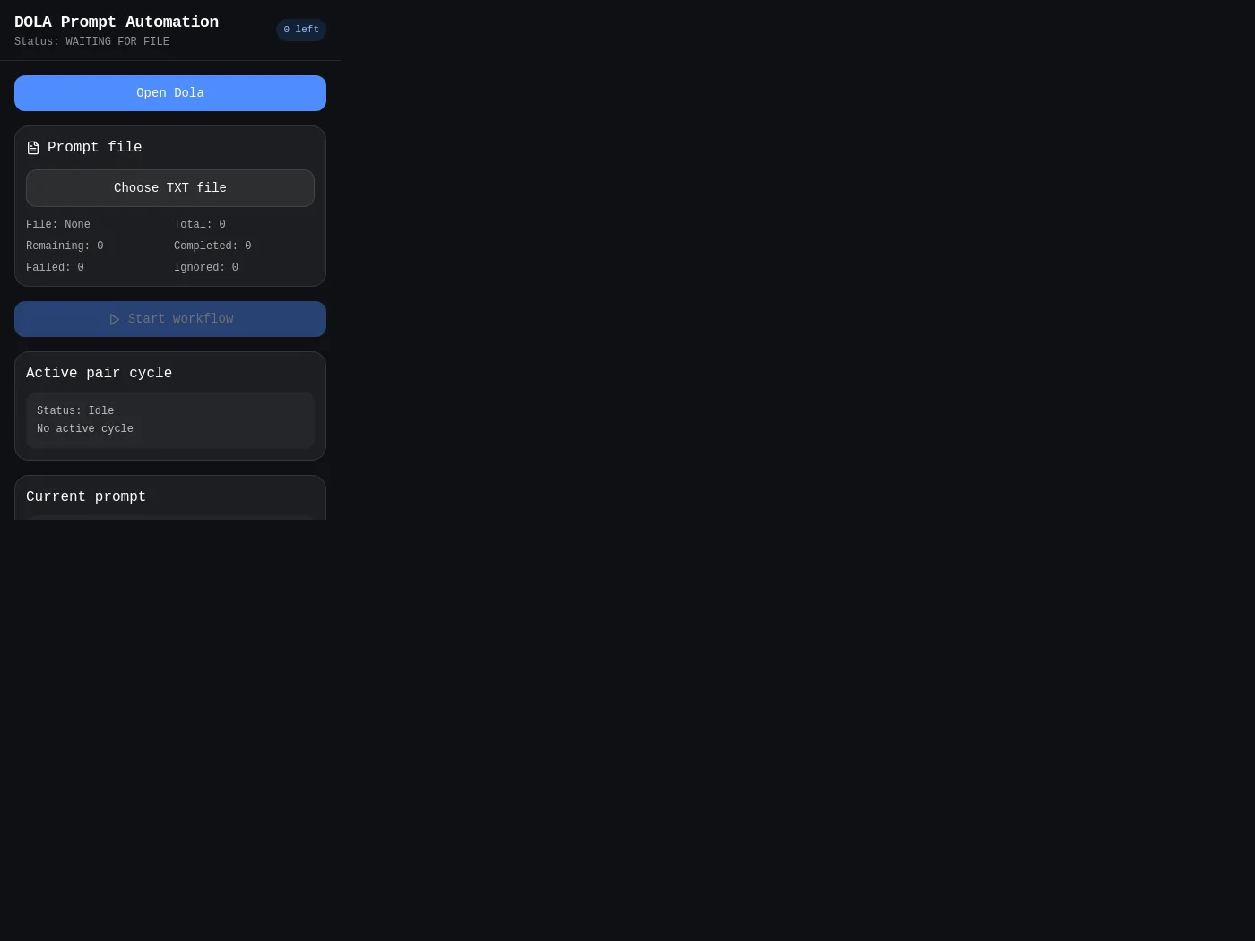 DOLA Prompt Automation