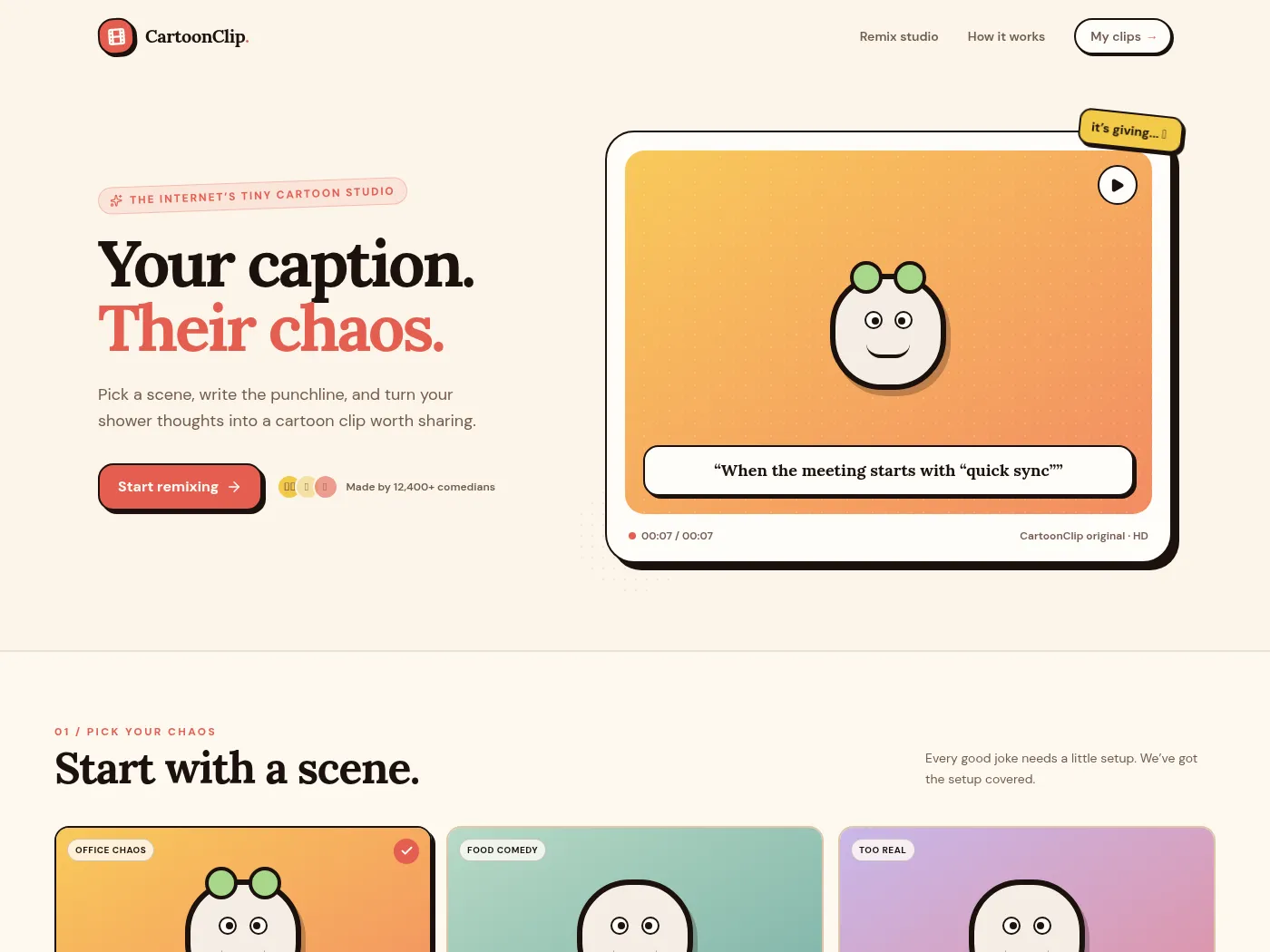 CartoonClip Maker