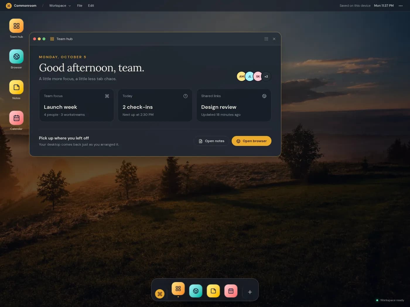 Web Workspace OS