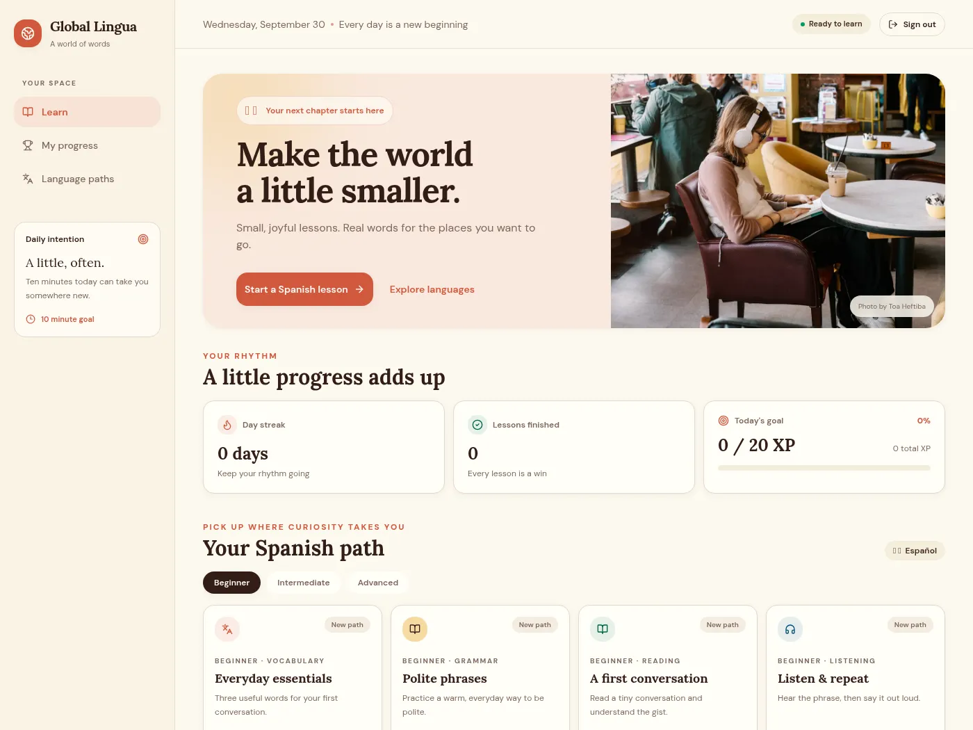 Global Lingua App