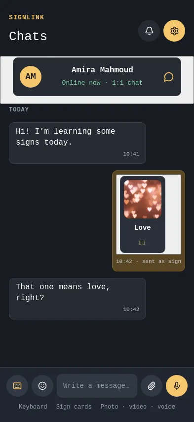 SignLink Chat