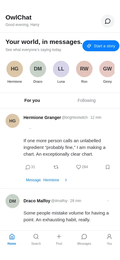 OwlChat: Magic Messages