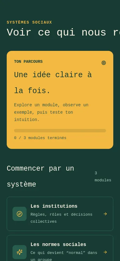 Social Systems Tutor