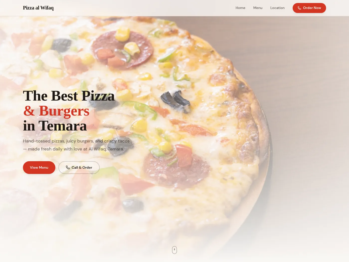 Pizza al Wifaq Web