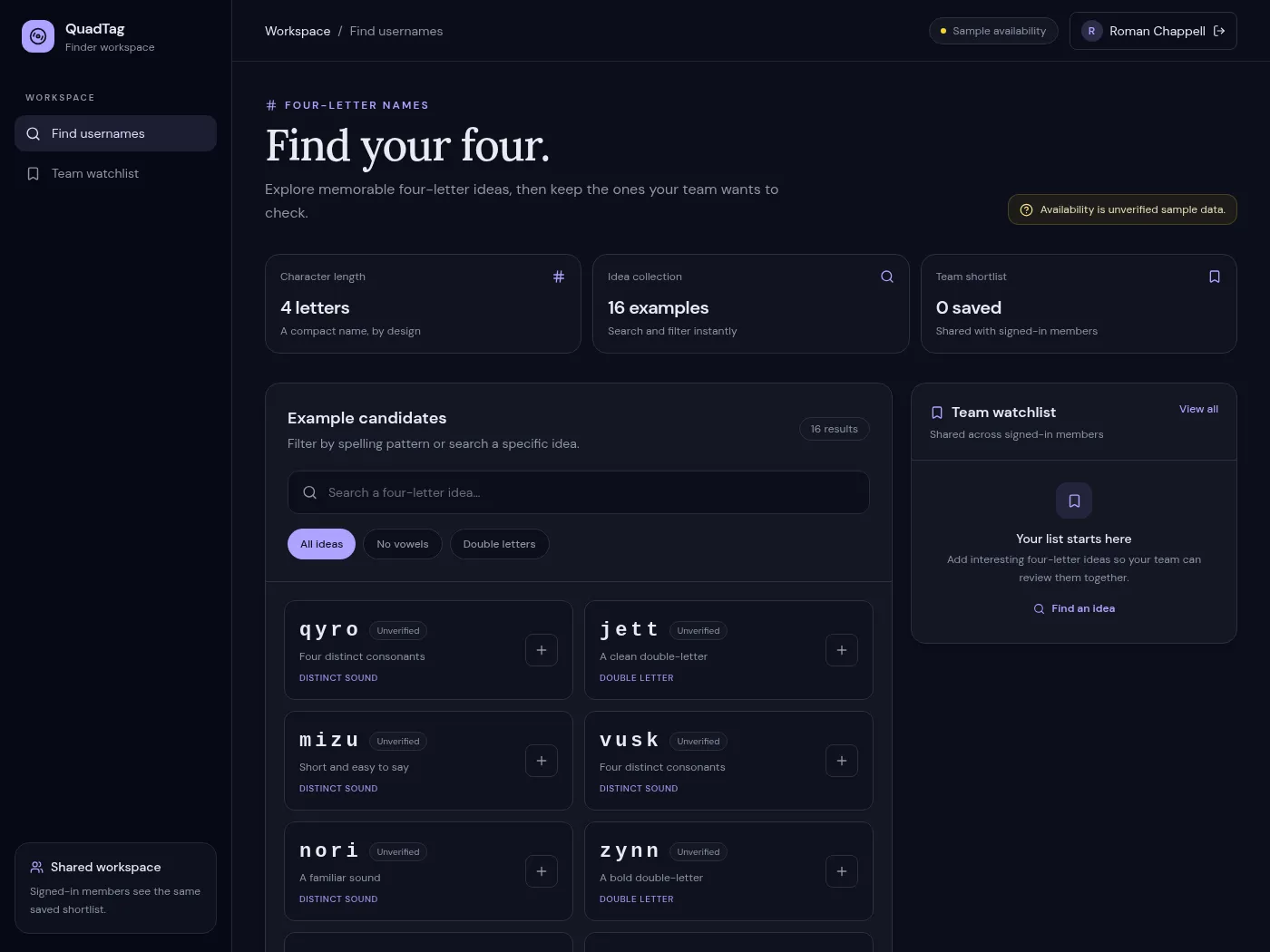QuadTag Finder