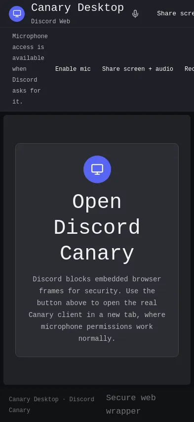 Discord Desktop Wrapper