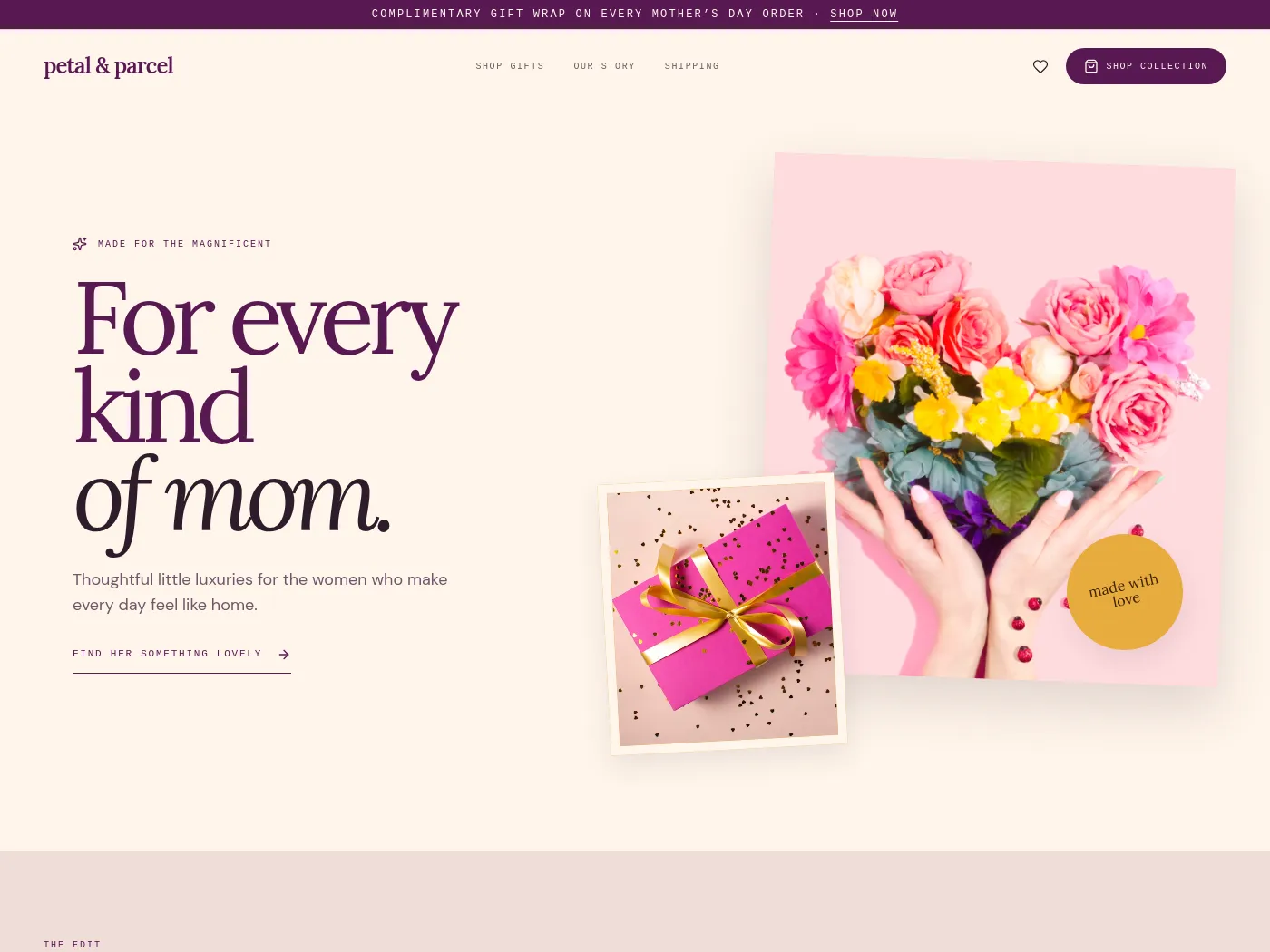 Mother's Day Store Landing