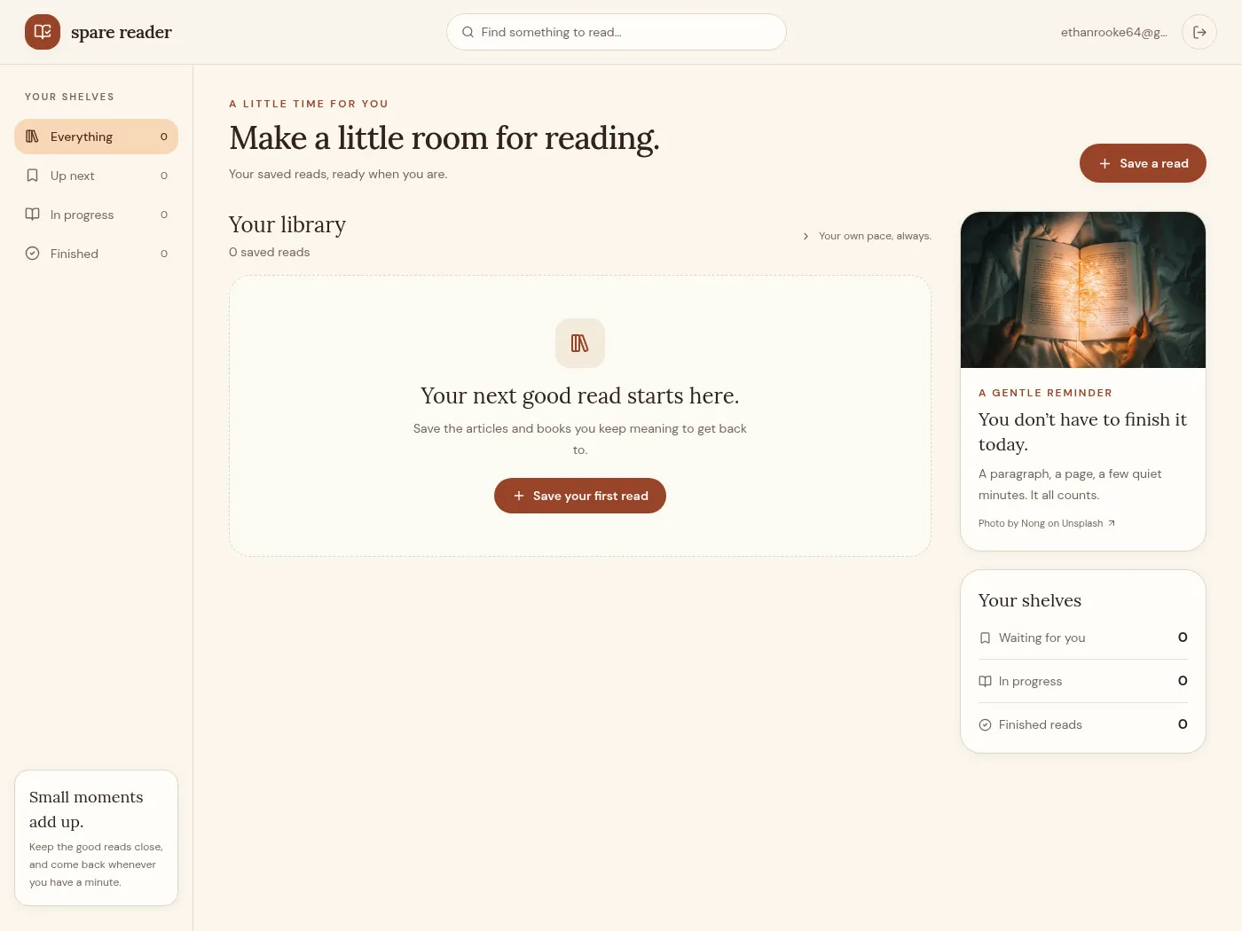 Spare Reader Complete