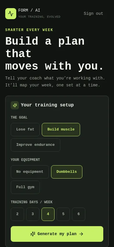 AI Workout Coach