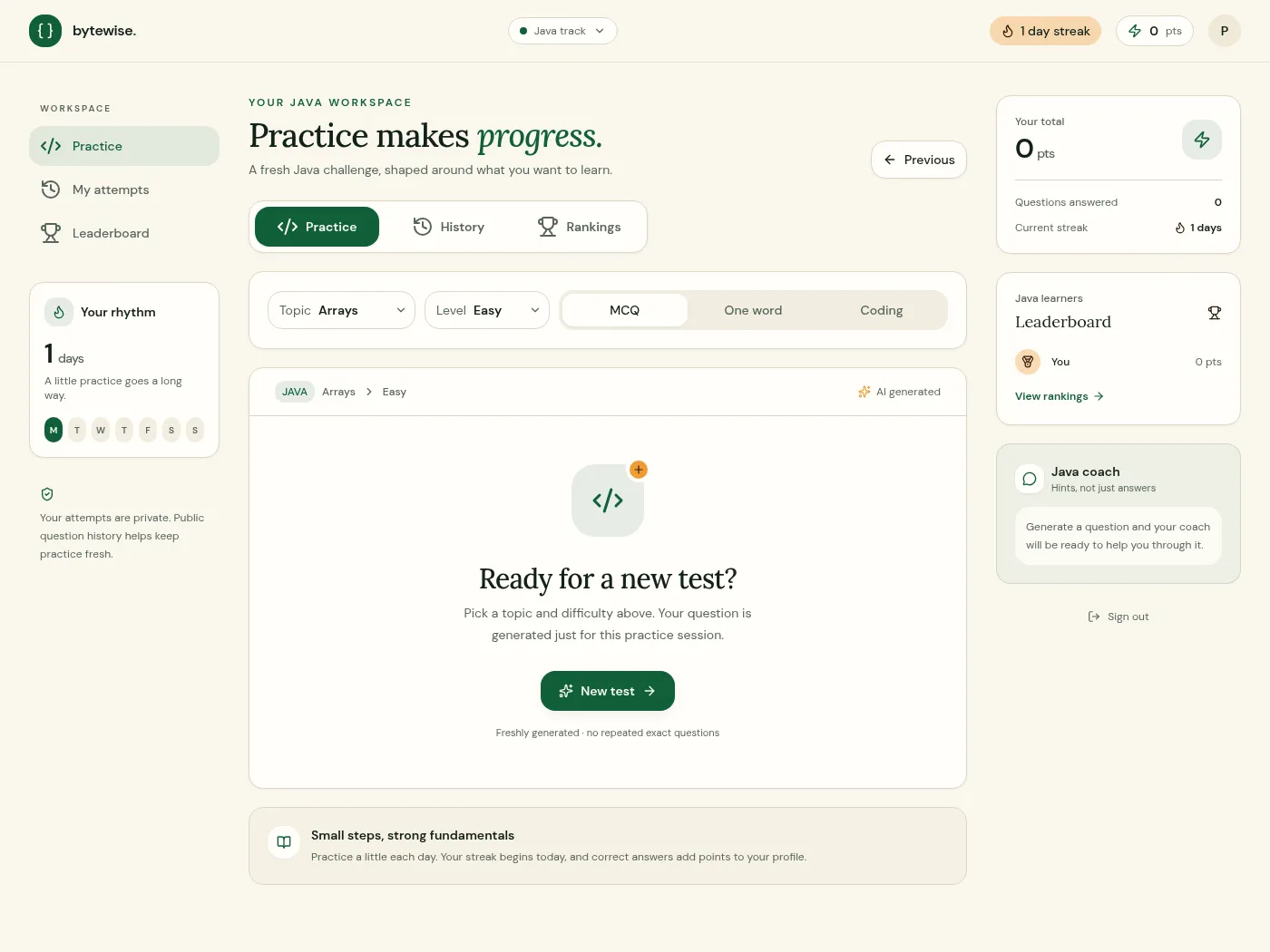Java AI Quiz Creator