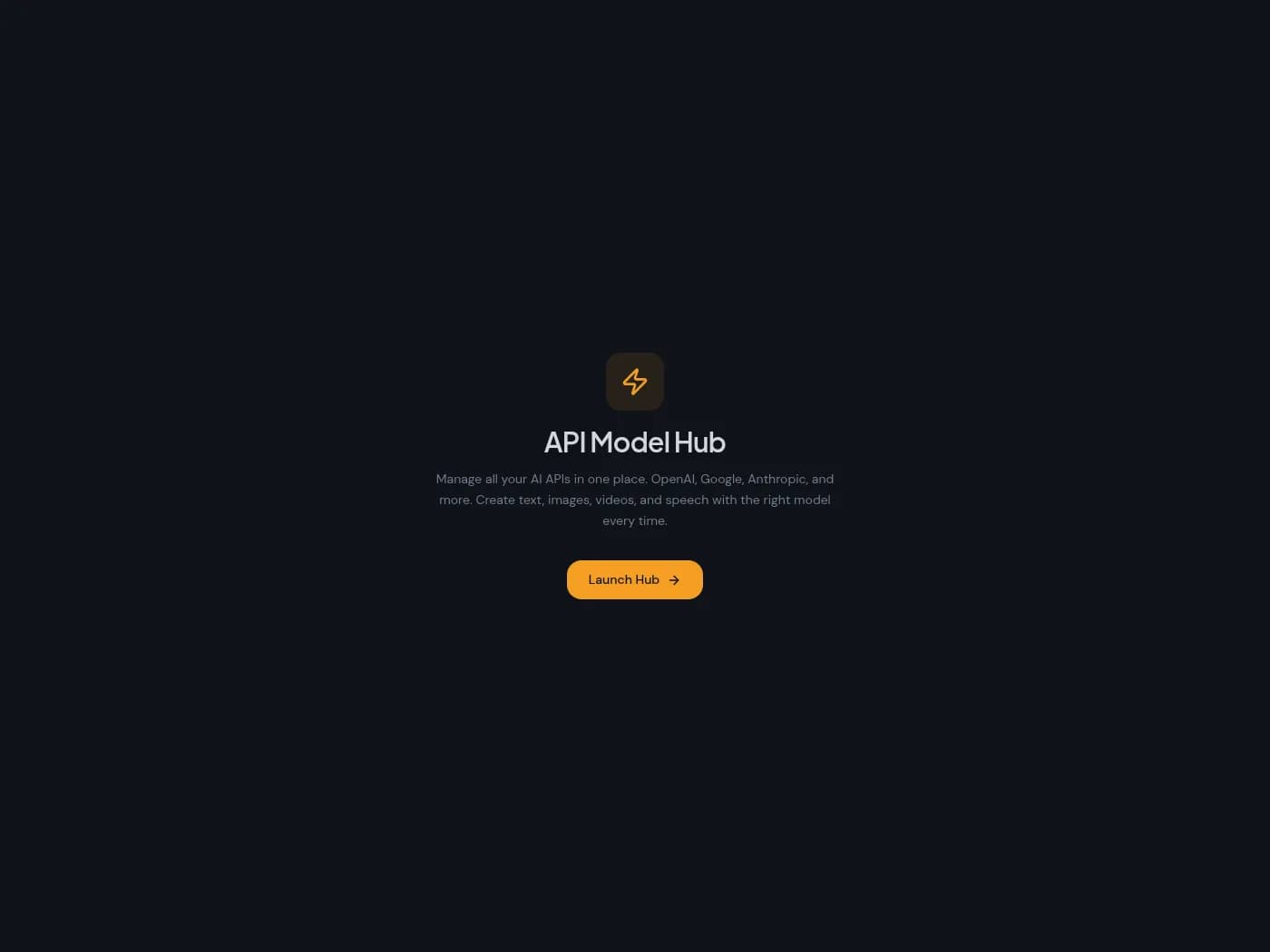 API Model Hub