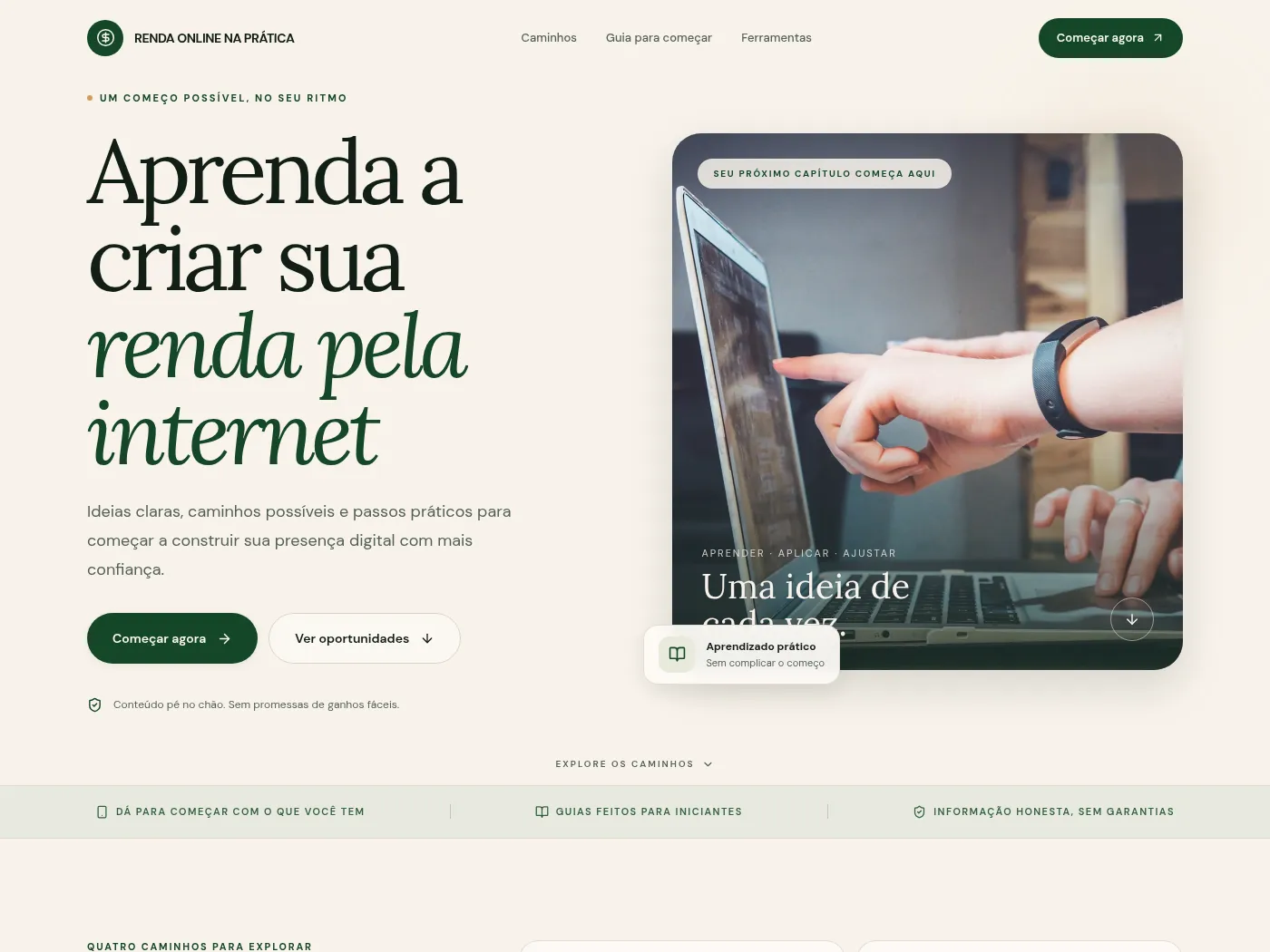 Renda Online na Prática