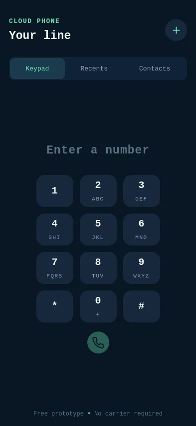 Cloud Phone App