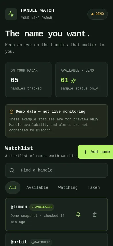Discord Name Sniper