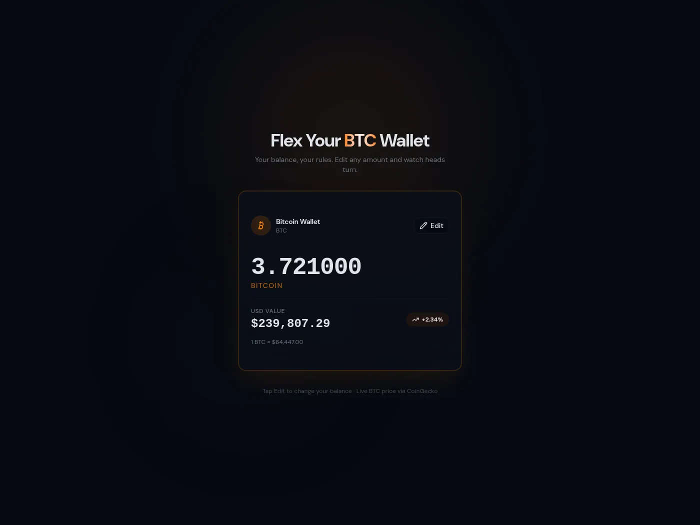 Flex-Bitcoin Wallet