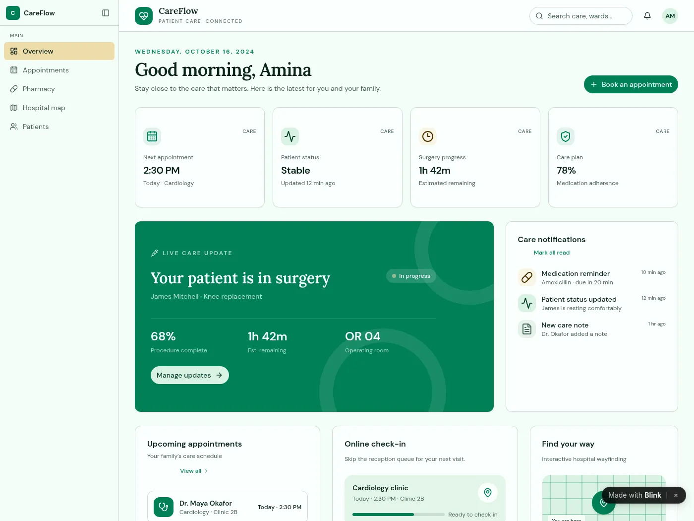 CareFlow Hospital App