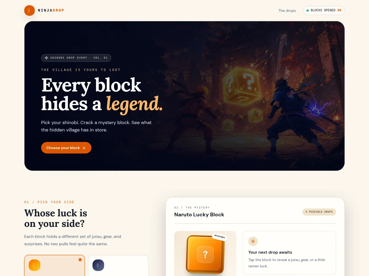 Naruto Lucky Block Mod