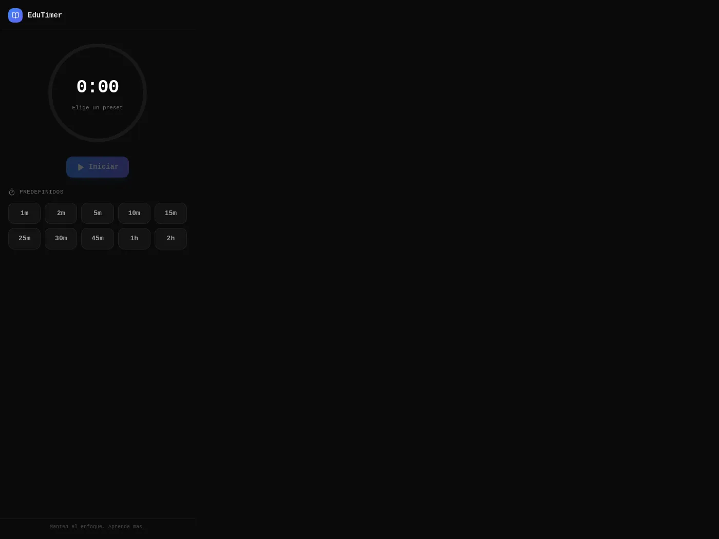 EduTimer Chrome Extension