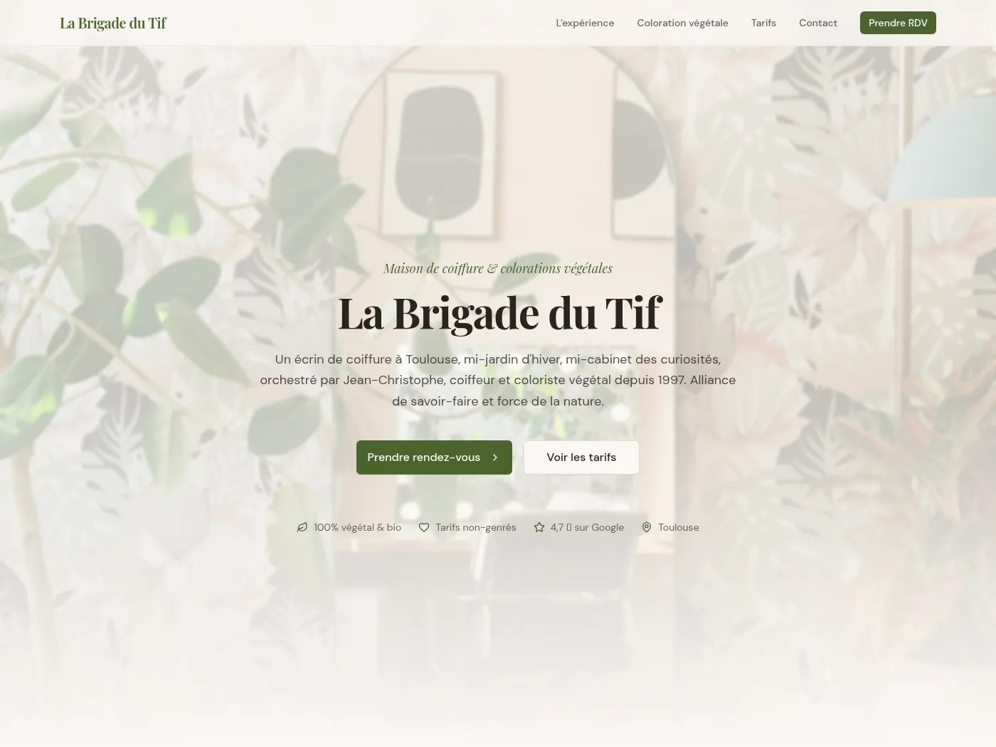 Salon de Coiffure Web