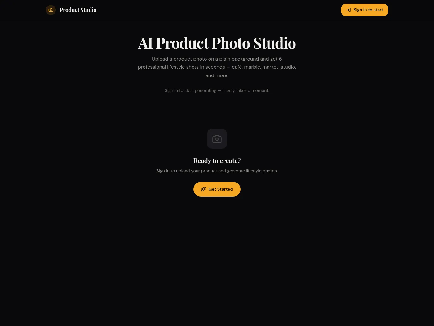 AI Product Photo Studio