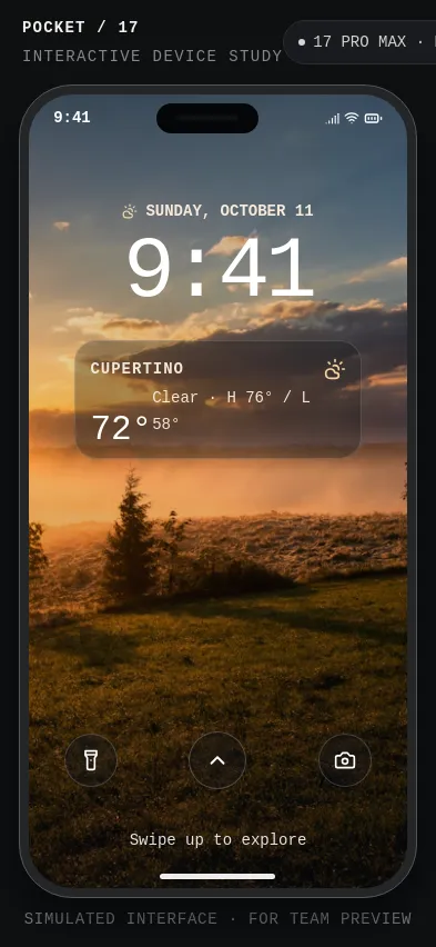 iPhone 17 Pro Max Simulator