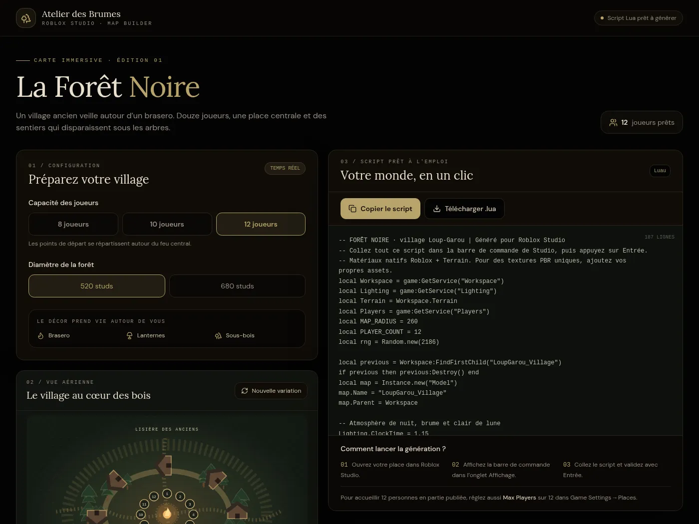Loup Garou Map Creator