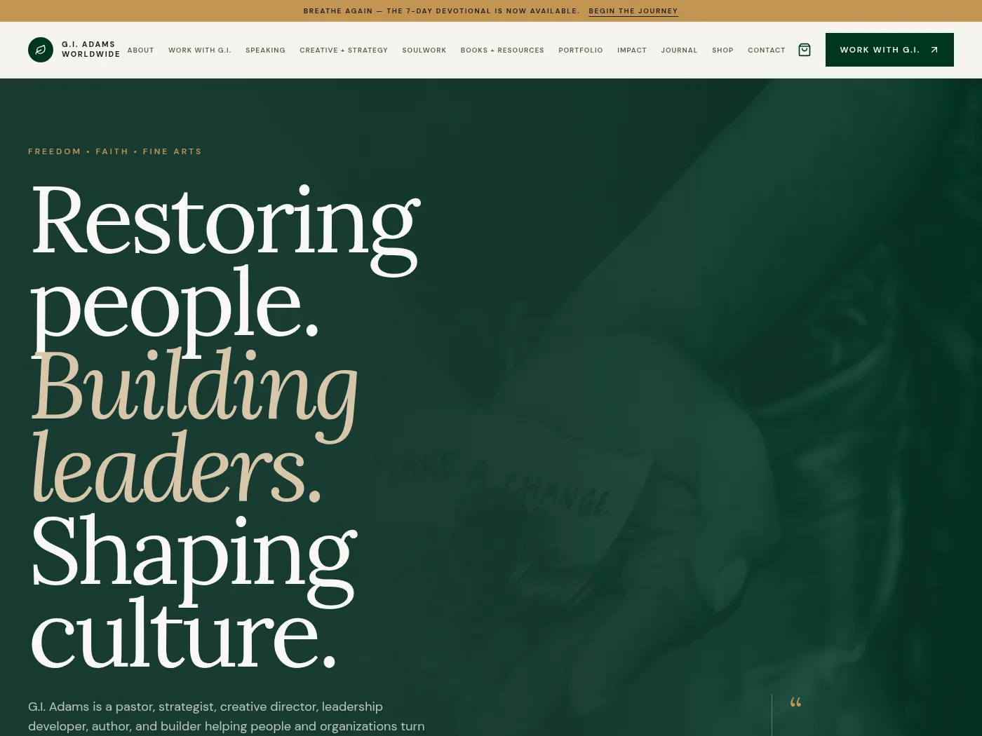 G.I. Adams Worldwide Site
