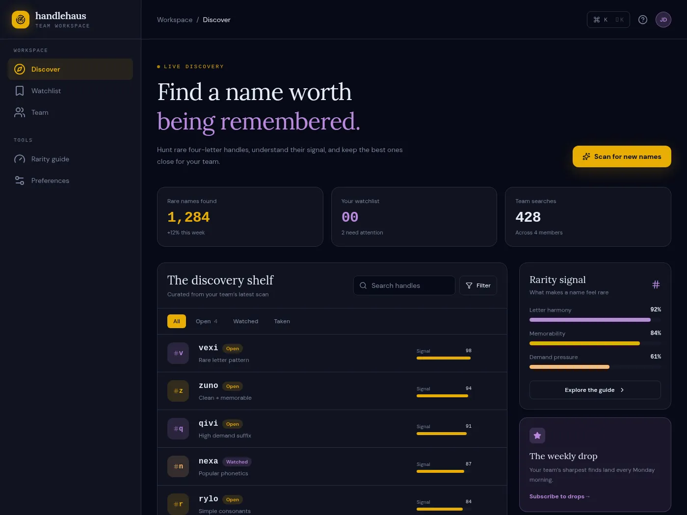 Discord Name Hunter