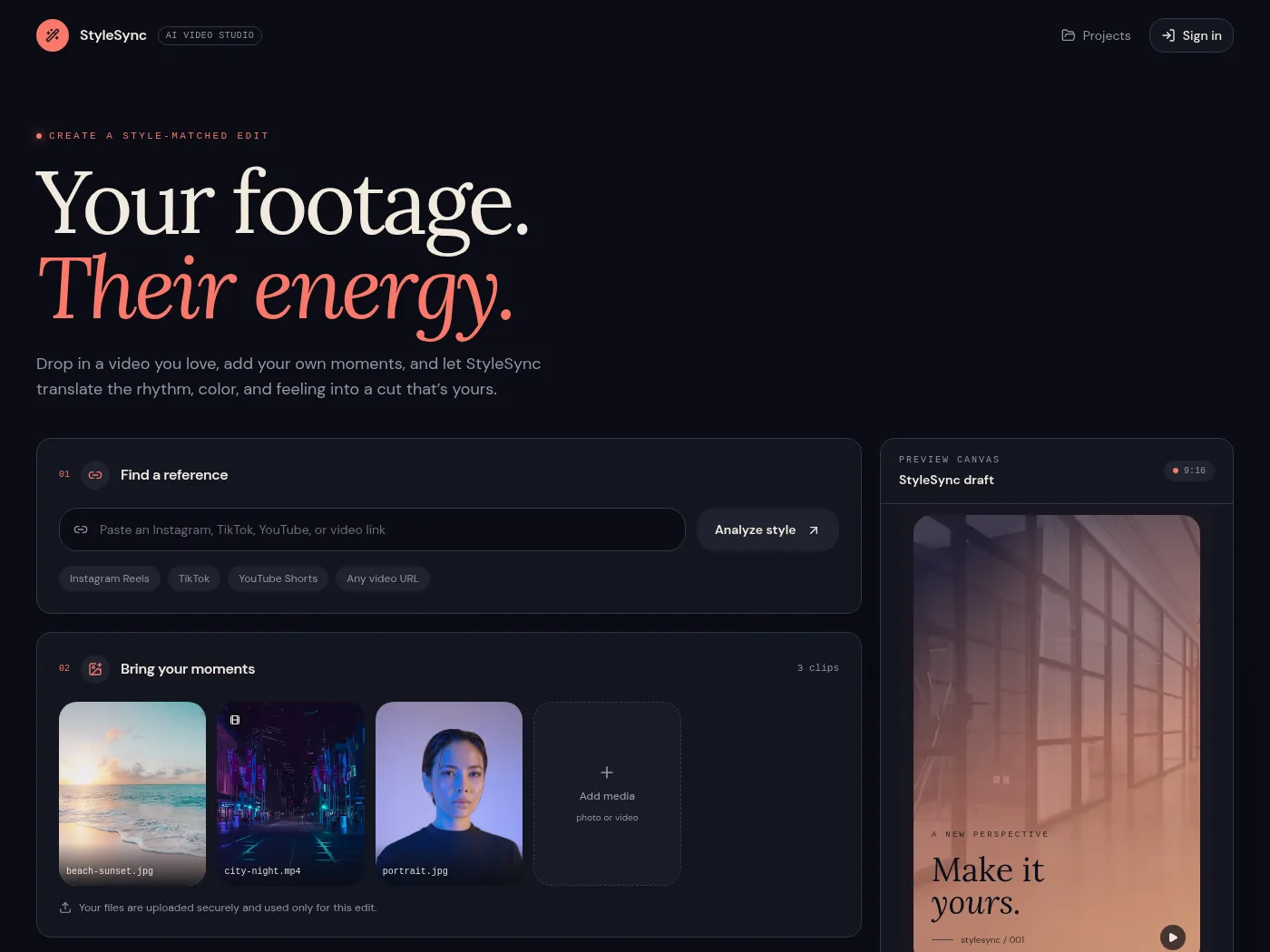 StyleSync AI Video Editor
