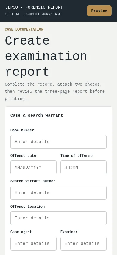 Forensic Report Generator