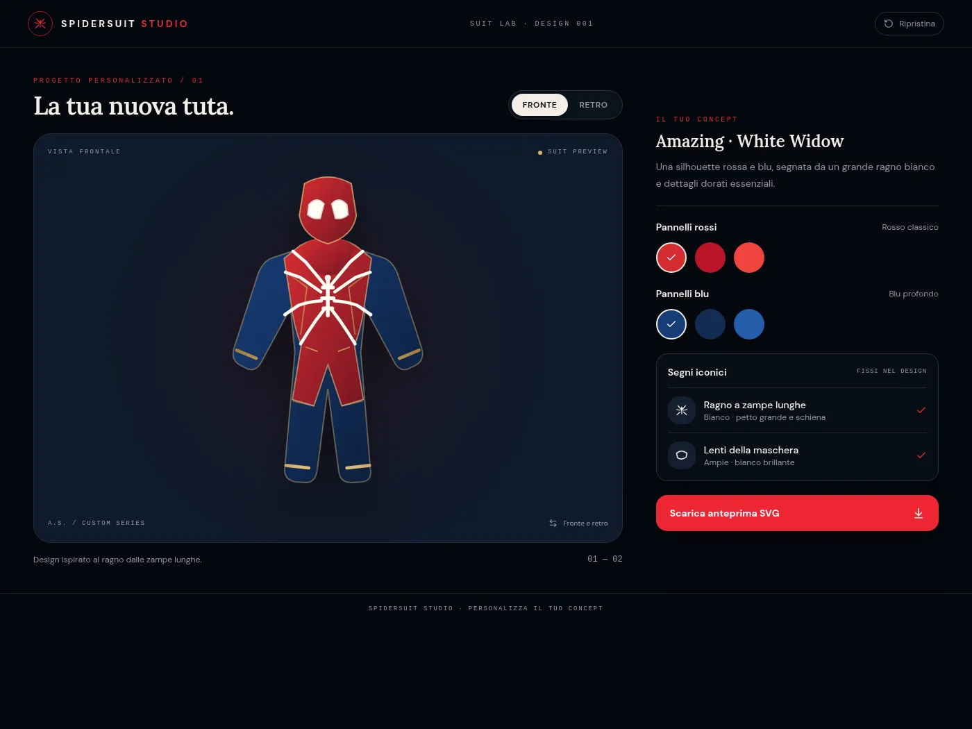 SpiderSuit Designer