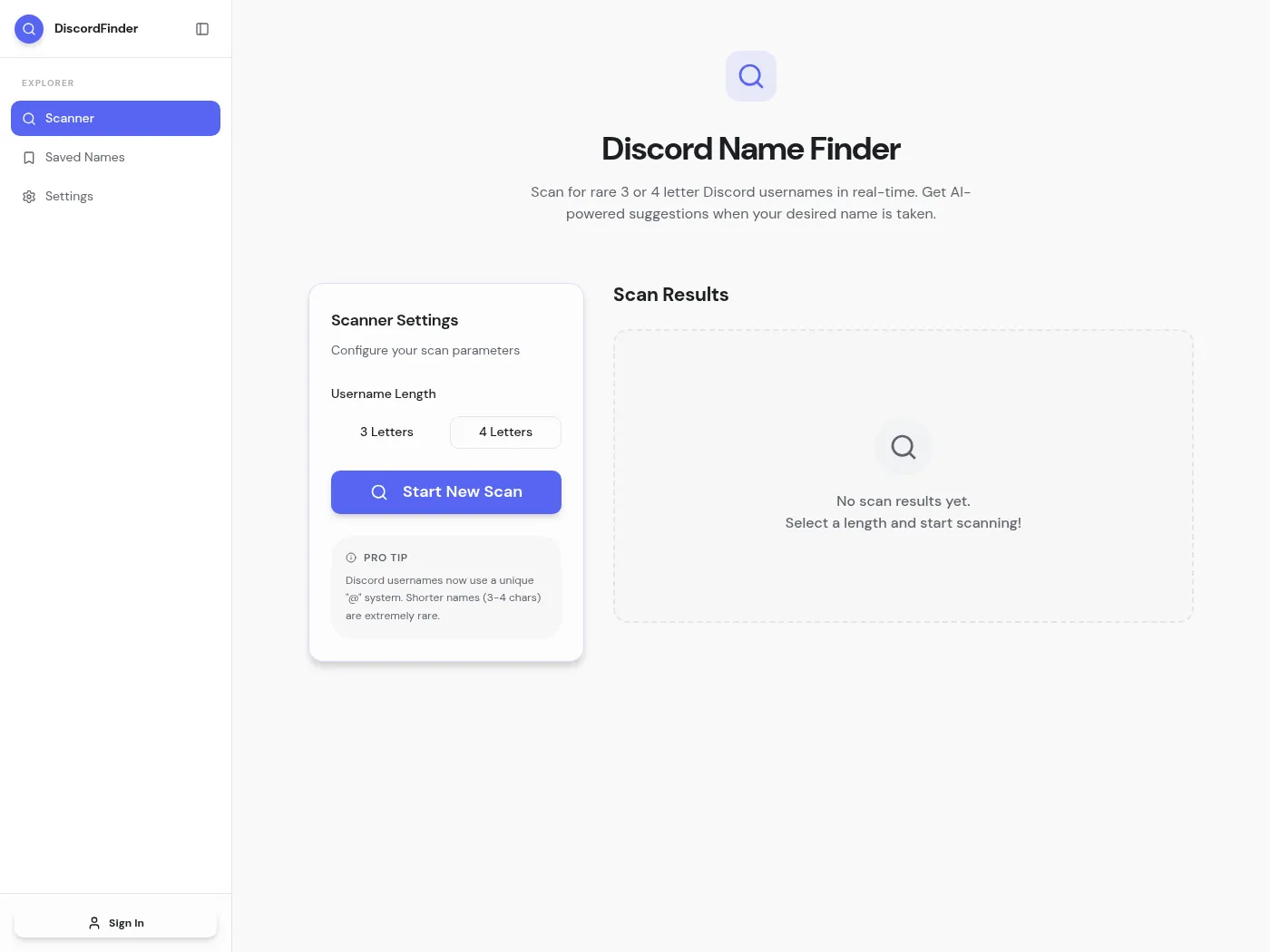 Discord Name Finder