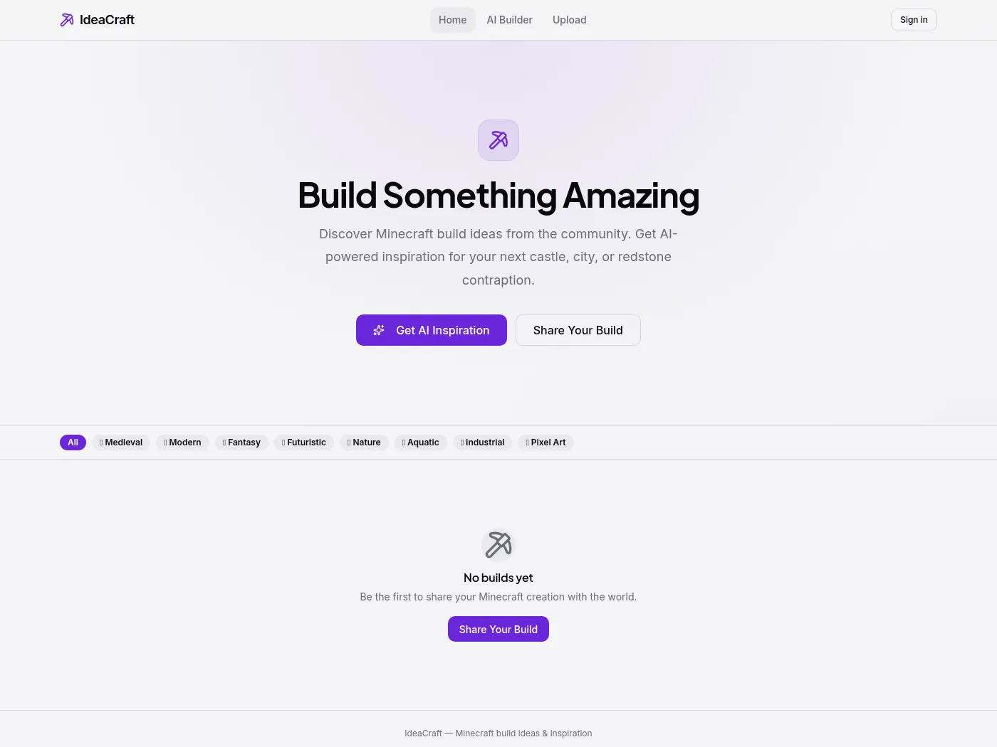 IdeaCraft Build Ideas