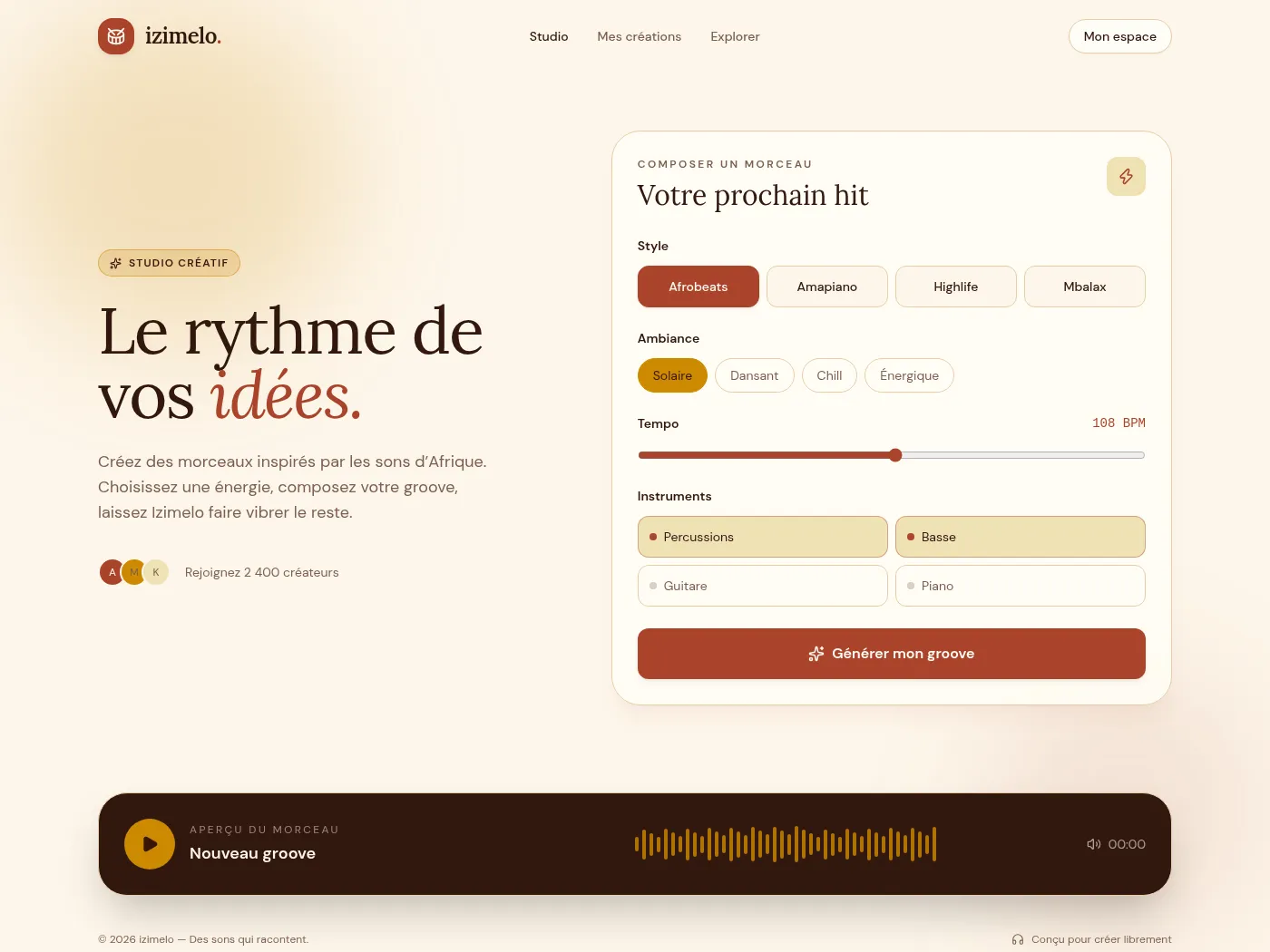 Bonjour Greetings App