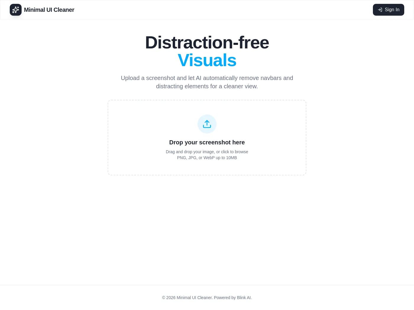 Minimal UI Cleaner