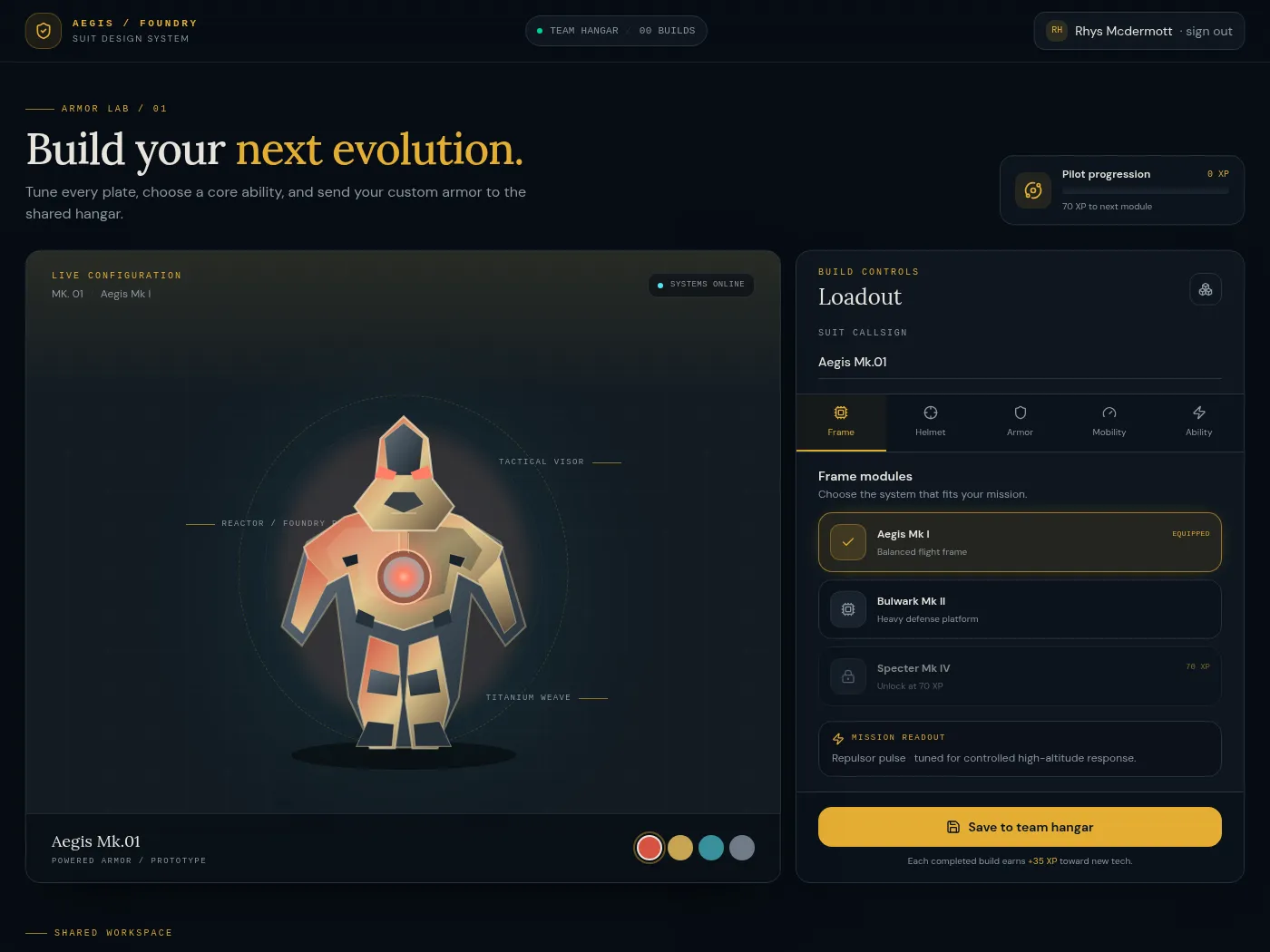 Ironman Suit Builder