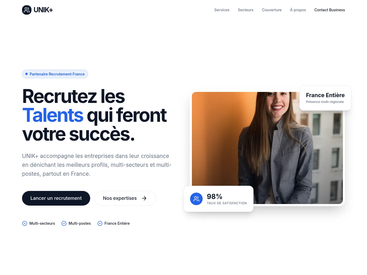 UNIK+ B2B Showcase Site