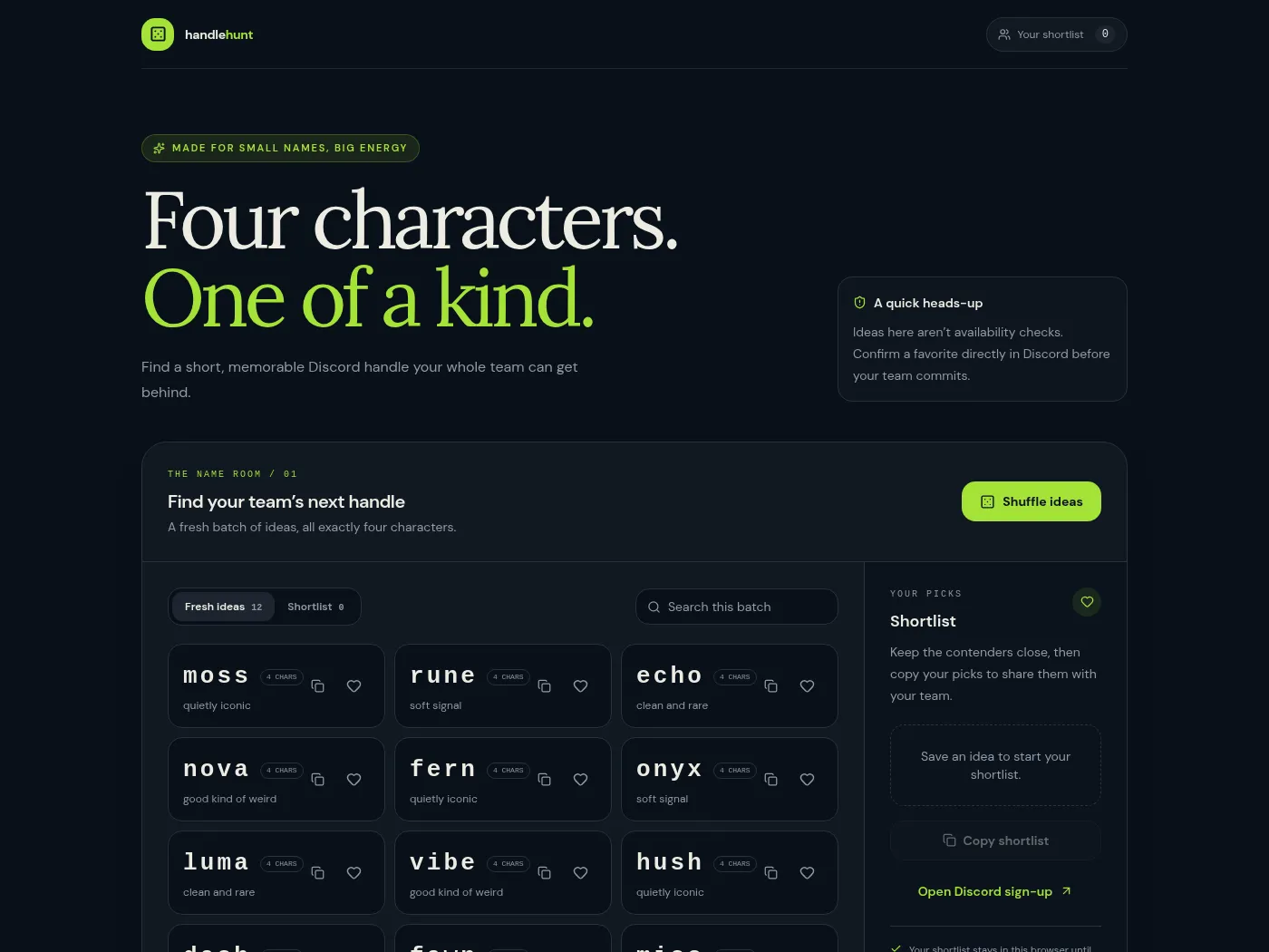 Discord Handle Checker