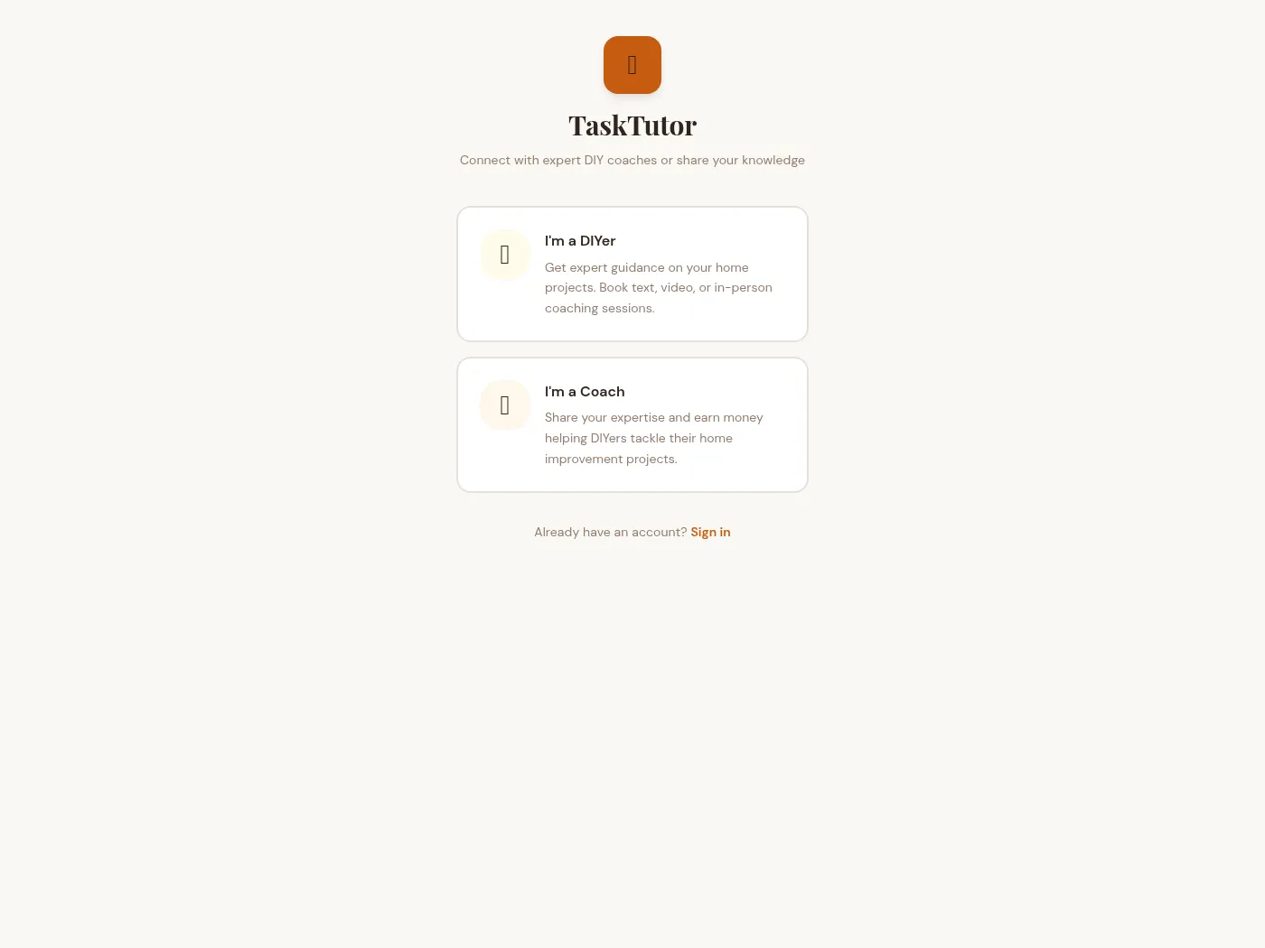 TaskTutor Marketplace App
