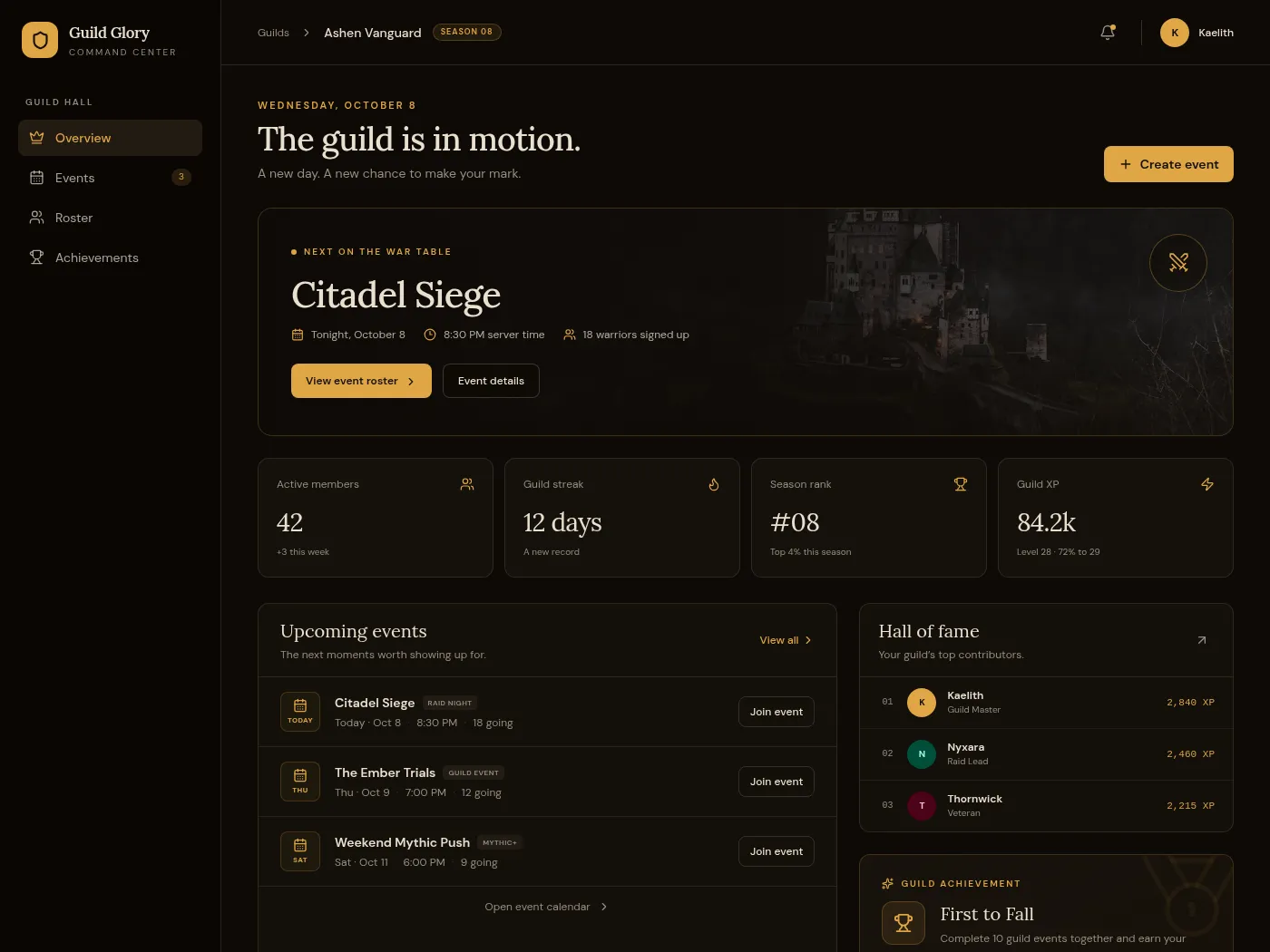 Guild Glory Bot
