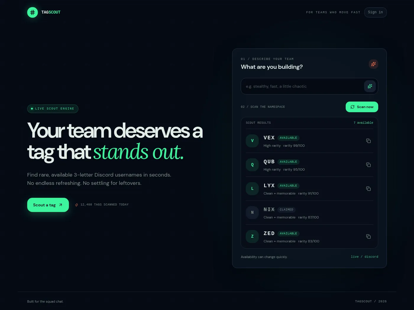 Discord Tag Finder AI