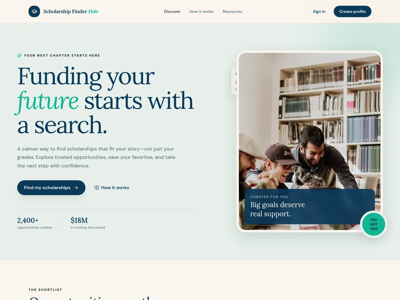 Scholarship Finder Hub
