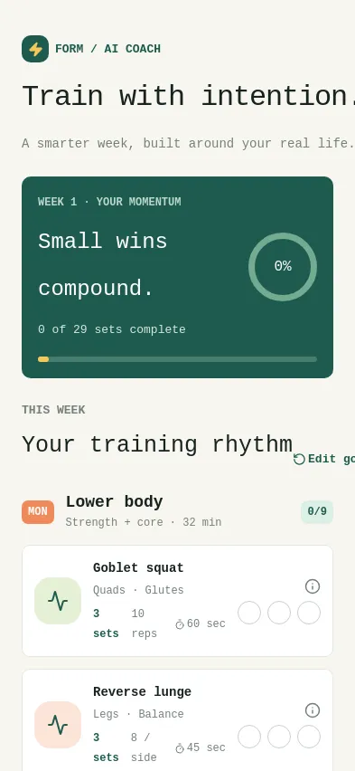 AI Workout Buddy