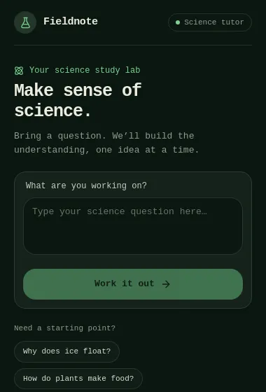 Science Homework Emulator