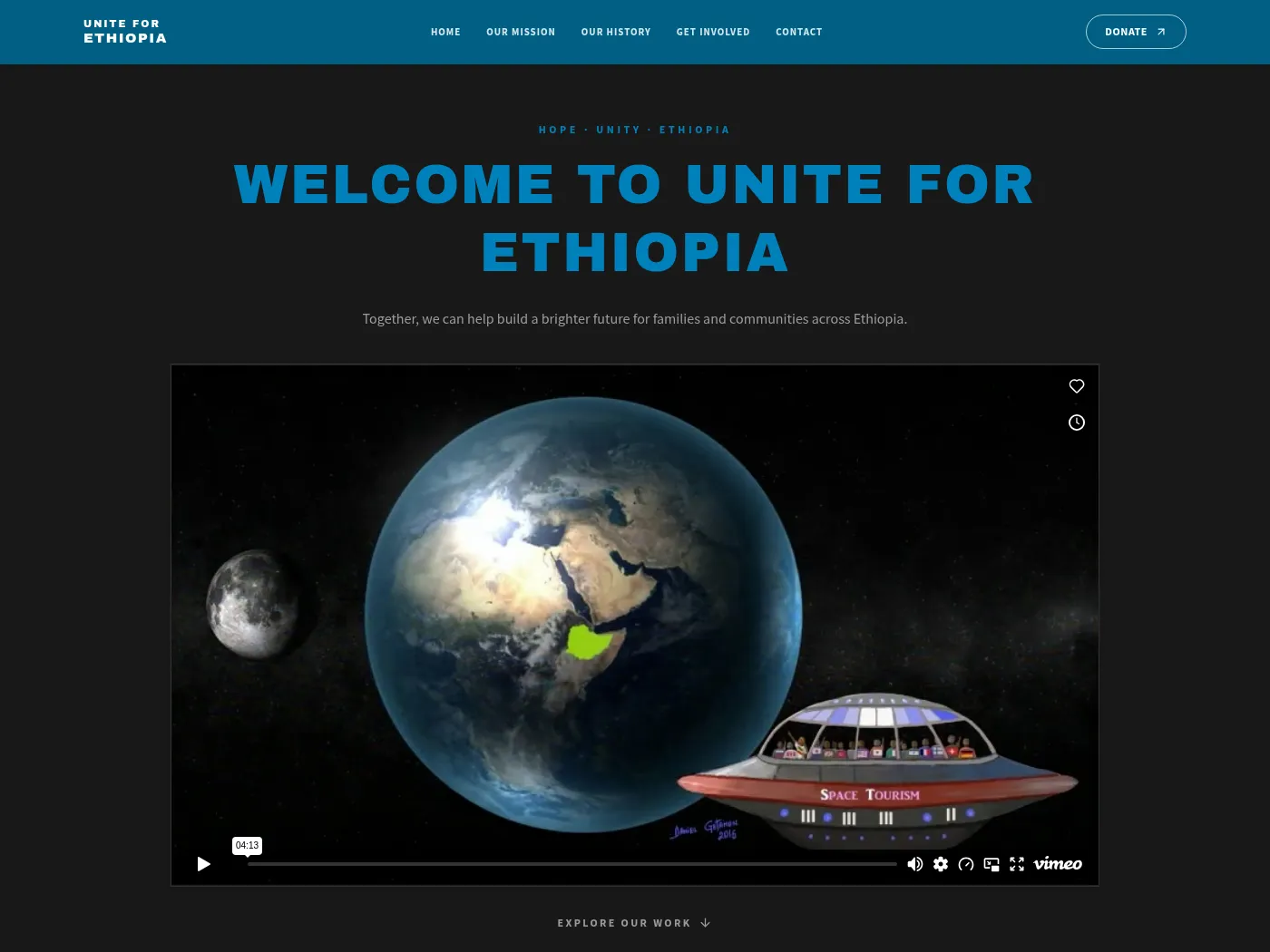 Unite4Ethiopia Web Revamp