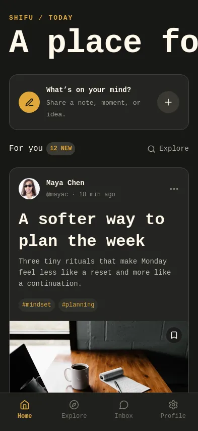 SHIFU Social Notes