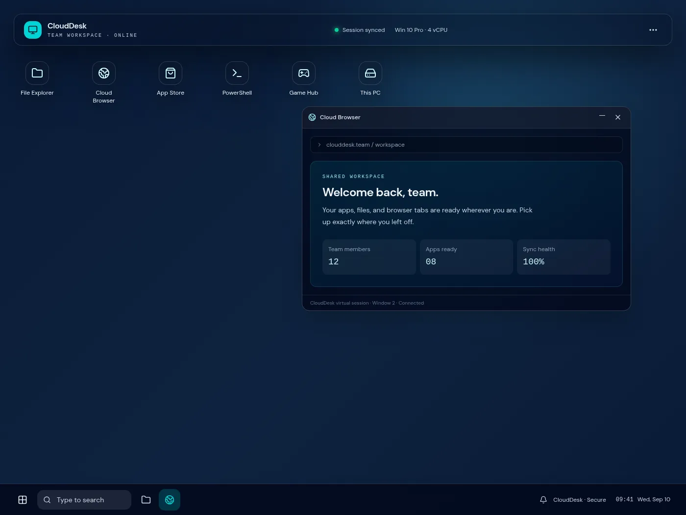 Win10 Cloud Desktop