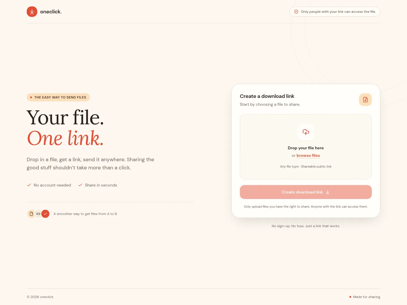 OneClick Download Link